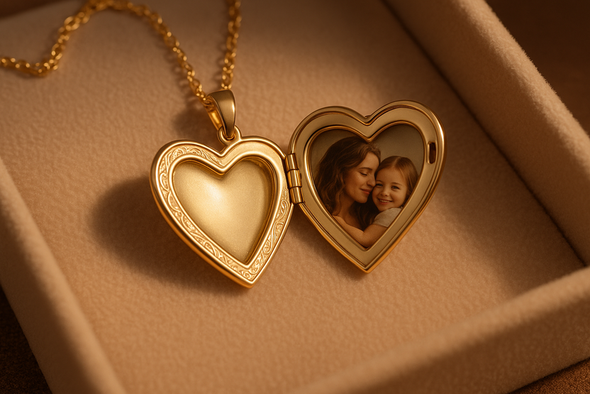 Personalized Heart Locket Necklace – Custom Photo Pendant Jewelry Gift ...