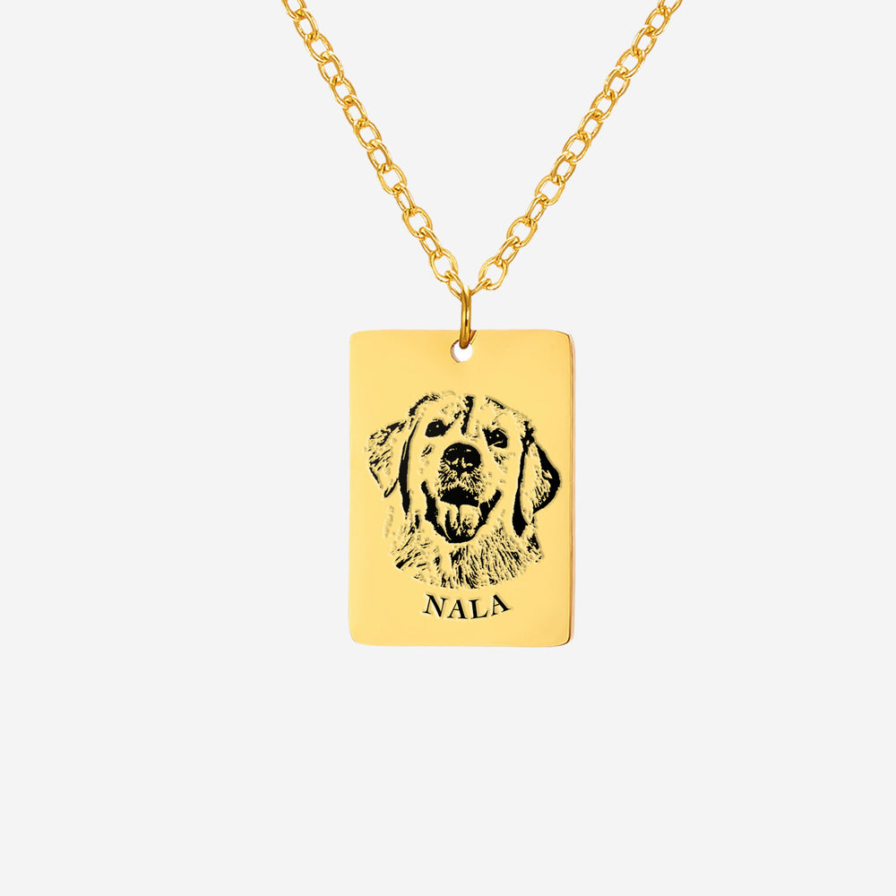 Pet Face Necklace - Custom Necklace with Dogs Face – iPetprints